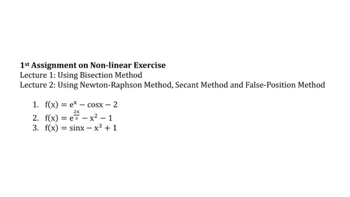 Solved Solve the Non-linear Exercise using Excel | Chegg.com