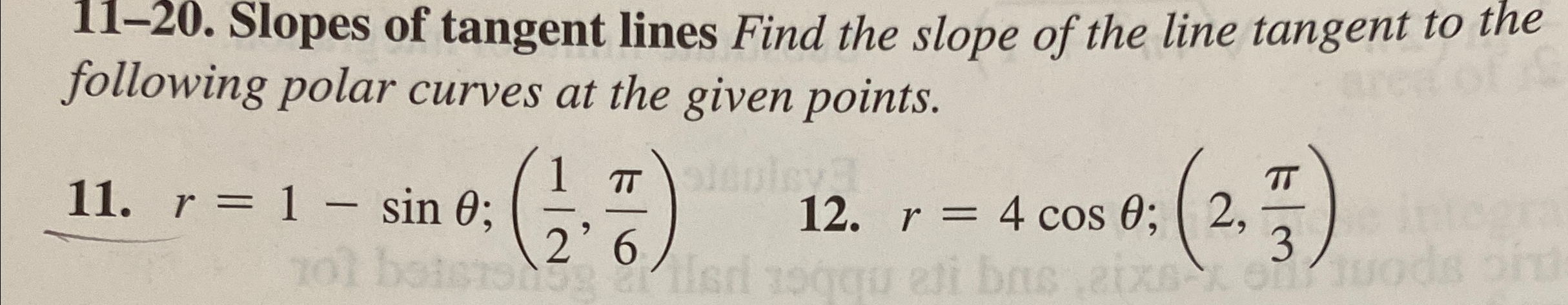 Solved 11-20. ﻿Slopes of tangent lines Find the slope of the | Chegg.com