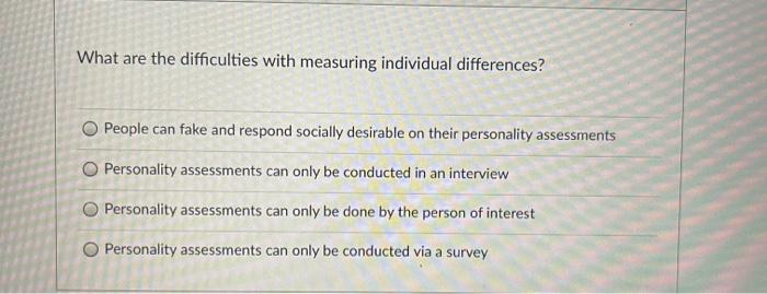 Solved What are the difficulties with measuring individual | Chegg.com
