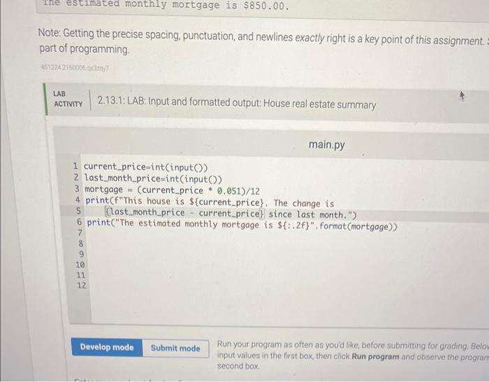 Solved Note: Getting the precise spacing, punctuation, and | Chegg.com