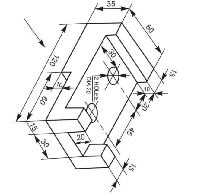 Solved Draw the orthographic projections for the attached | Chegg.com