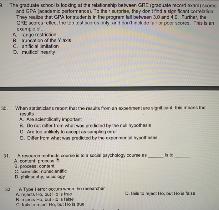 Solved 2. The graduate school is looking at the relationship | Chegg.com