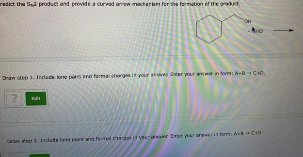 Solved redict the Sn2 product and provide a curved arrow | Chegg.com Solved redict the Sn2 product and provide a curved arrow | Chegg.com