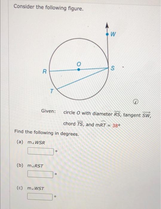Solved Given: \[ \begin{array}{l} m \overparen{A | Chegg.com