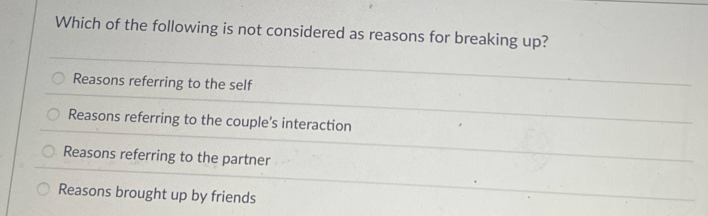 Solved Which of the following is not considered as reasons | Chegg.com