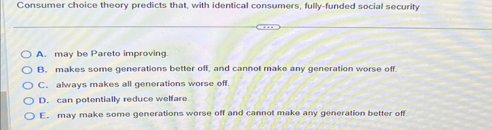 Solved Consumer choice theory predicts that, with identical | Chegg.com