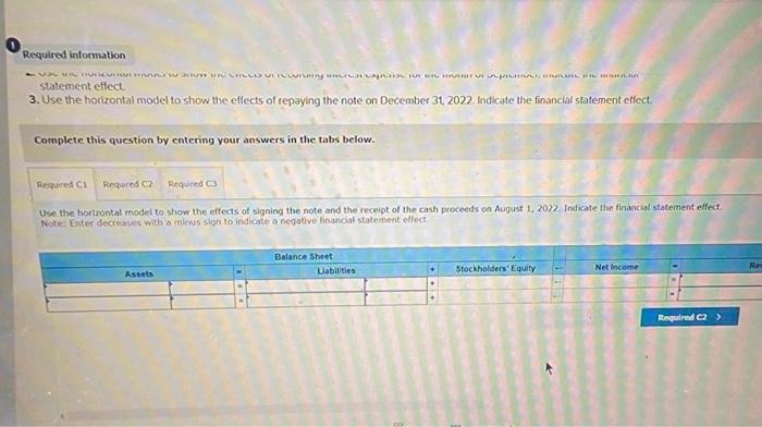 Solved statementeffect 3. Use the horizontal model to show | Chegg.com