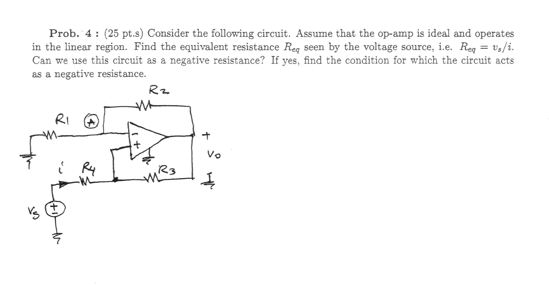 Prob. 4 ﻿: (25 ﻿pt.s) ﻿Consider the following | Chegg.com