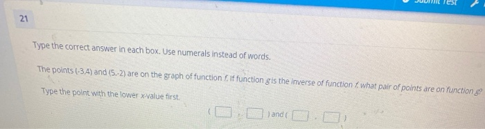 Solved 21 Type the correct answer in each box. Use numerals | Chegg.com