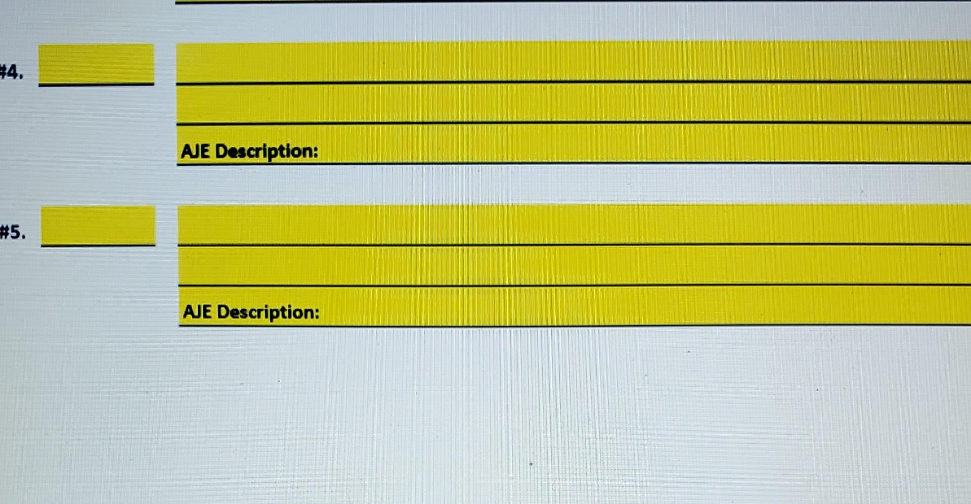 Solved please fill out answers exactly like the yellow excel | Chegg.com