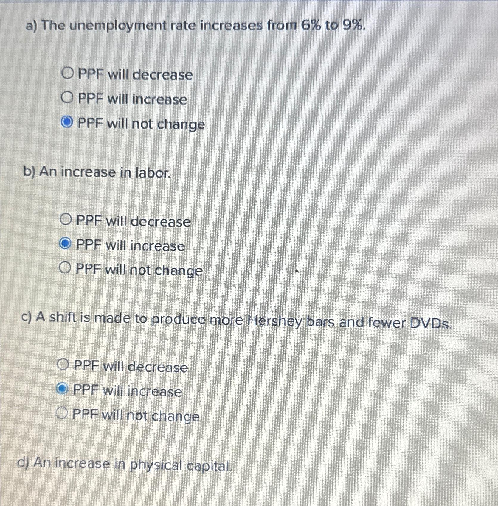 Solved a) ﻿The unemployment rate increases from 6% ﻿to | Chegg.com