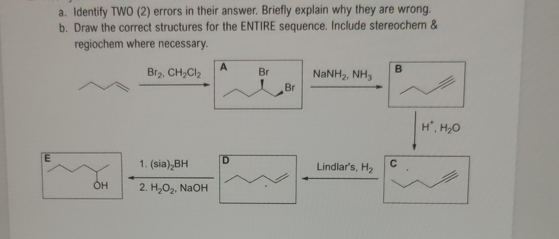 Solved a. Identify TWO (2) errors in their answer. Briefly | Chegg.com