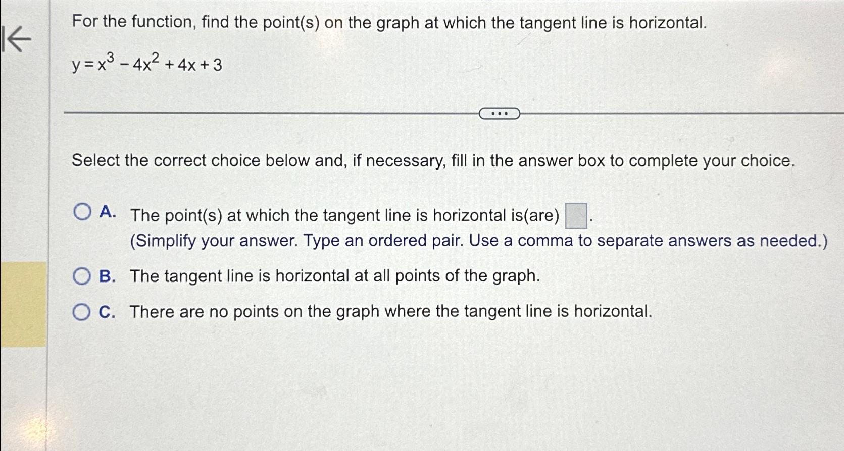 Solved For the function, find the point(s) ﻿on the graph at | Chegg.com