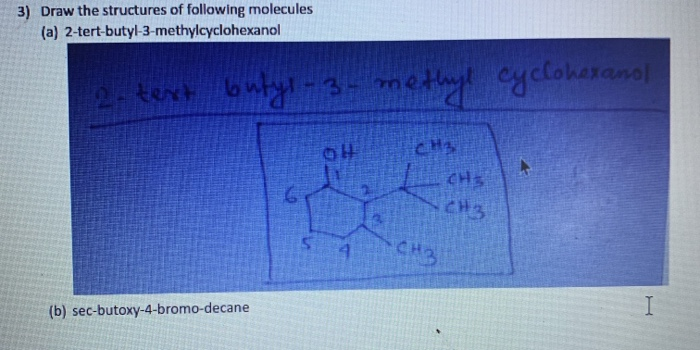 Solved 3) Draw the structures of following molecules (a) | Chegg.com