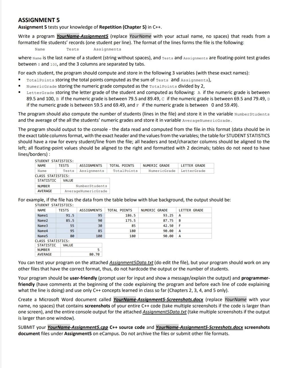 Solved ASSIGNMENT 5 Assignment 5 tests your knowledge of | Chegg.com