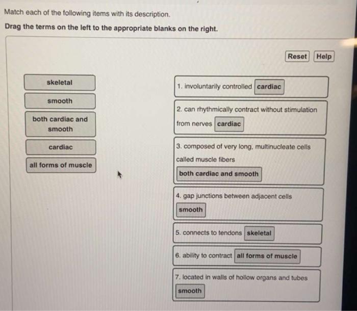 Match each of the following items with its | Chegg.com