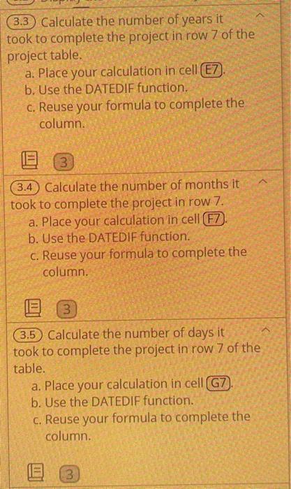 Solved Project Work Days Use the project information on | Chegg.com