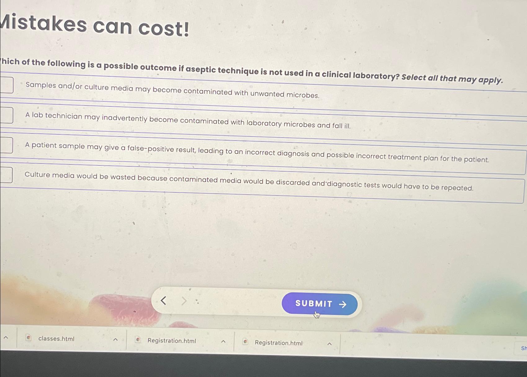 Solved Mistakes can cost!hich of the following is a possible | Chegg.com