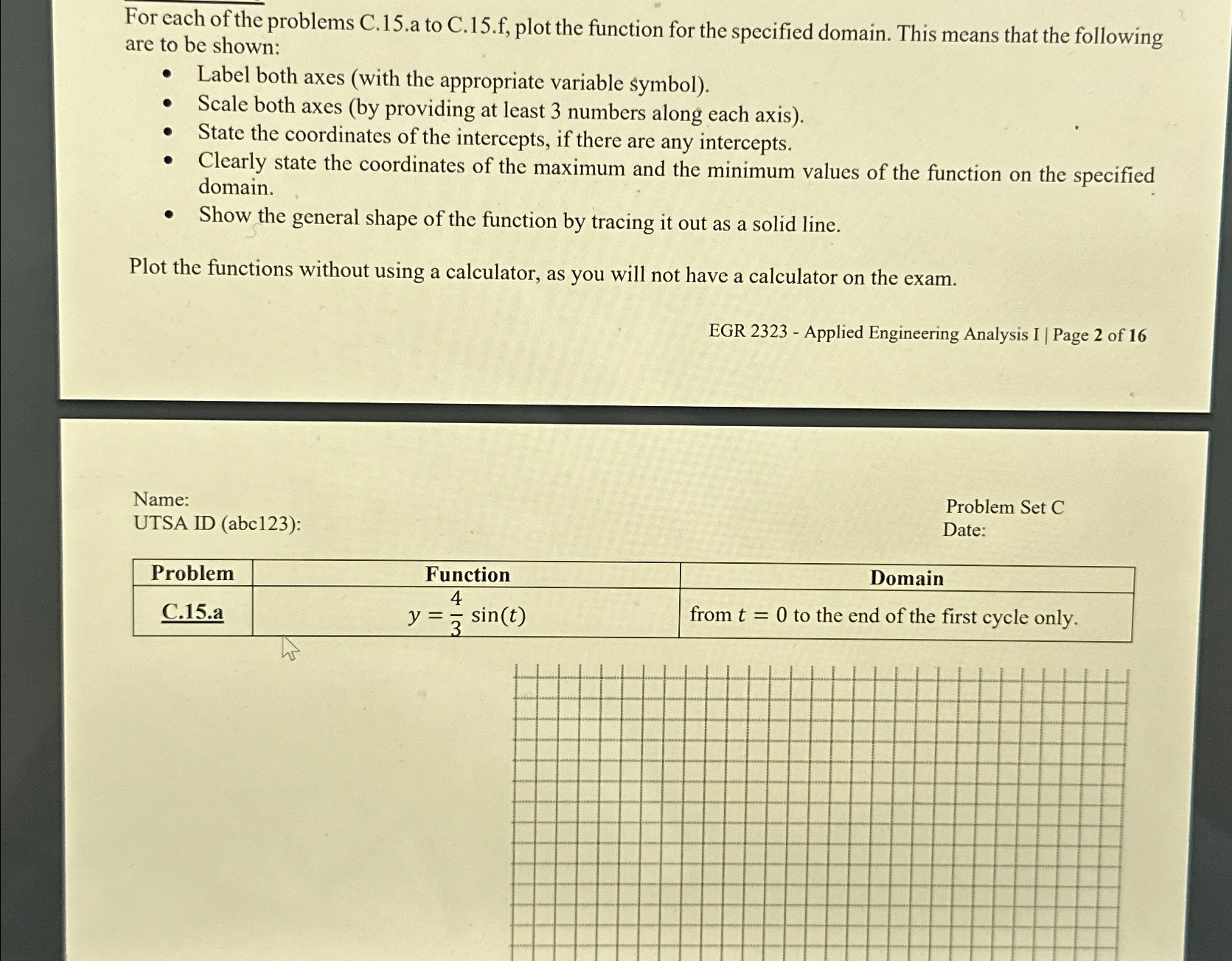 Solved For each of the problems C.15. ﻿a to C.15.f, ﻿plot | Chegg.com