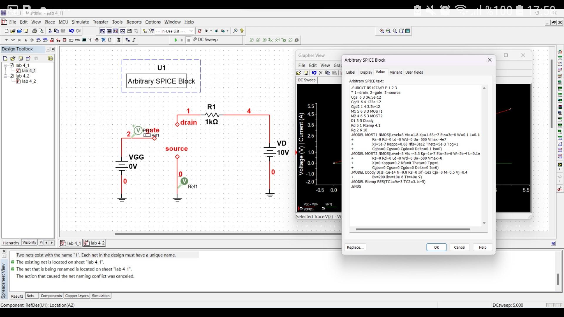 I need help with importing a component whose .cir | Chegg.com