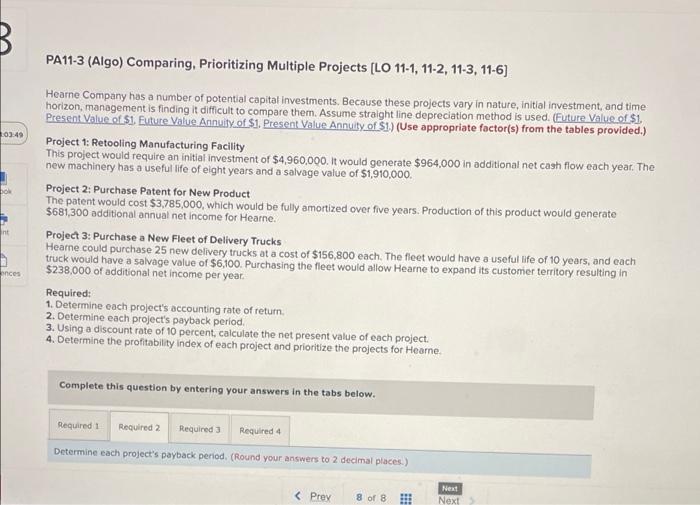 Solved PA11-3 (Algo) Comparing, Prioritizing Multiple | Chegg.com