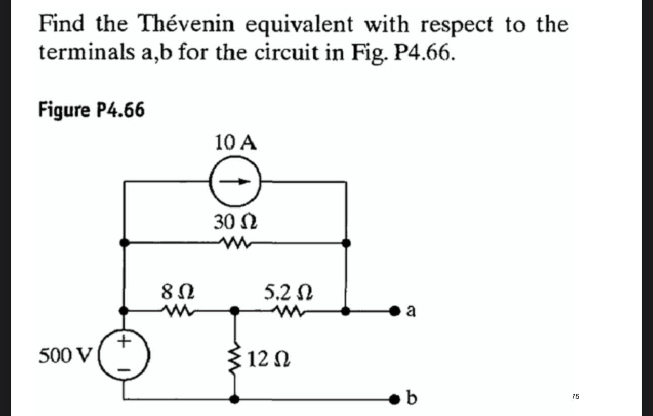 Solved Find the Thévenin equivalent with respect to the | Chegg.com