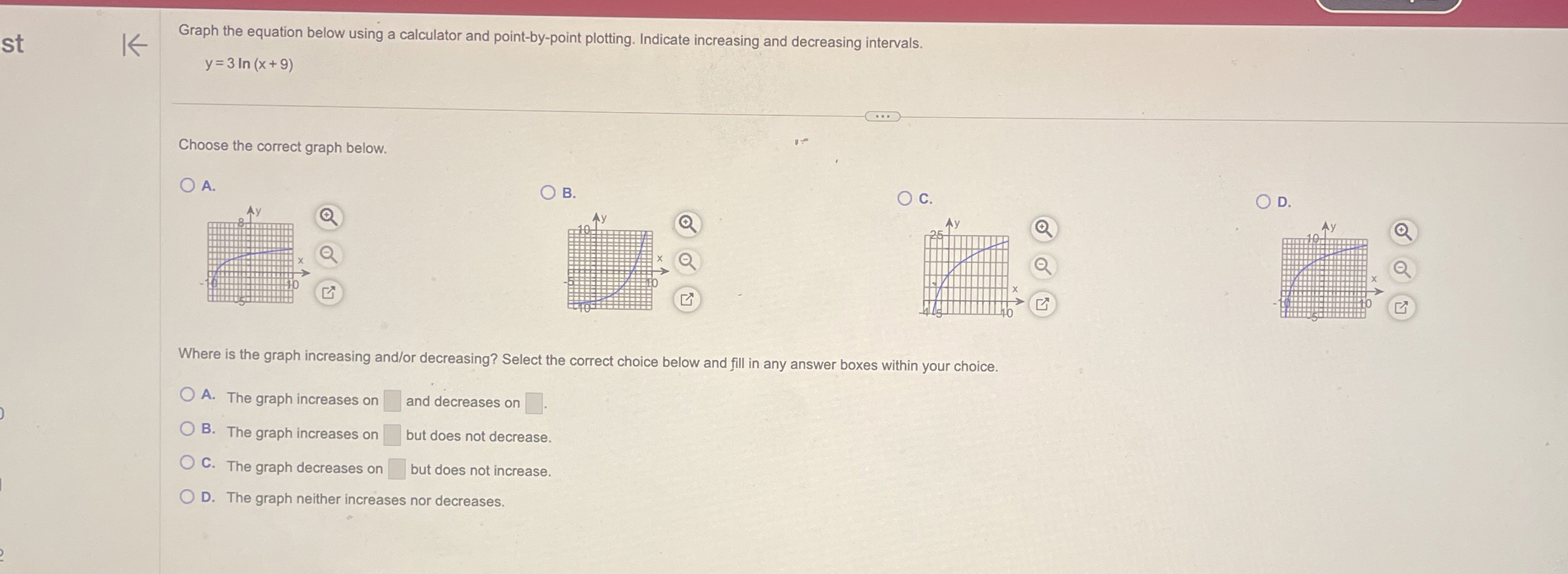Solved Graph the equation below using a calculator and | Chegg.com