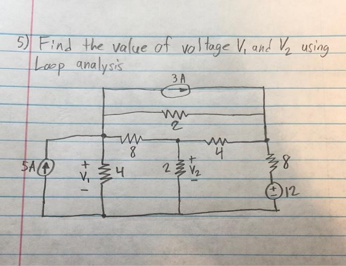 Solved 4) Find the value of voltage Vx using Loop analysis. | Chegg.com
