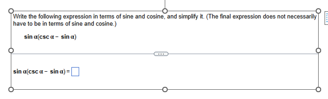 Solved Write the following expression in terms of sine and | Chegg.com