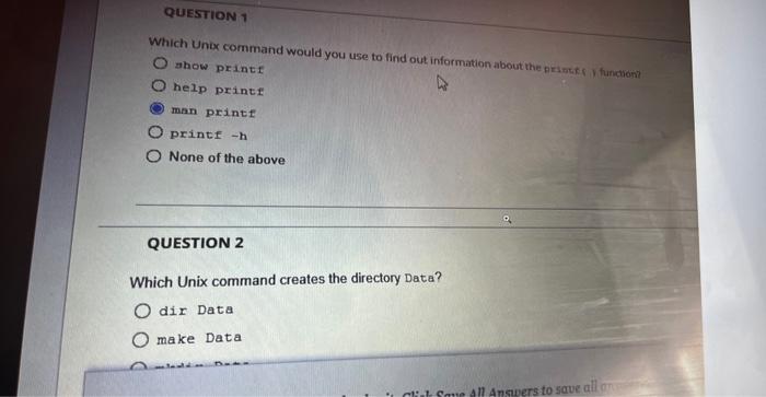 Solved Which Unox command would you use to find out | Chegg.com