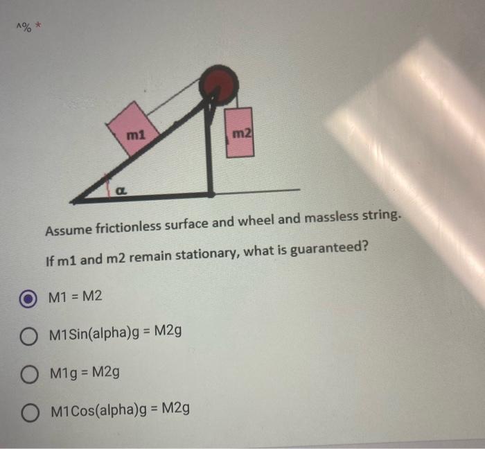 Solved Assume frictionless surface and wheel and massless | Chegg.com