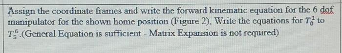 Solved Assign the coordinate frames and write the forward | Chegg.com