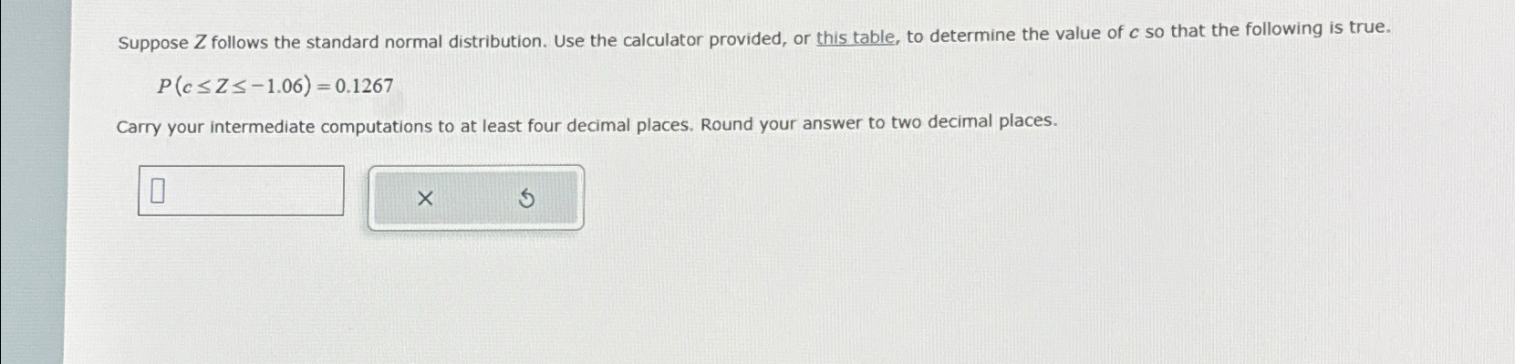 Solved Suppose Z ﻿follows the standard normal distribution. | Chegg.com