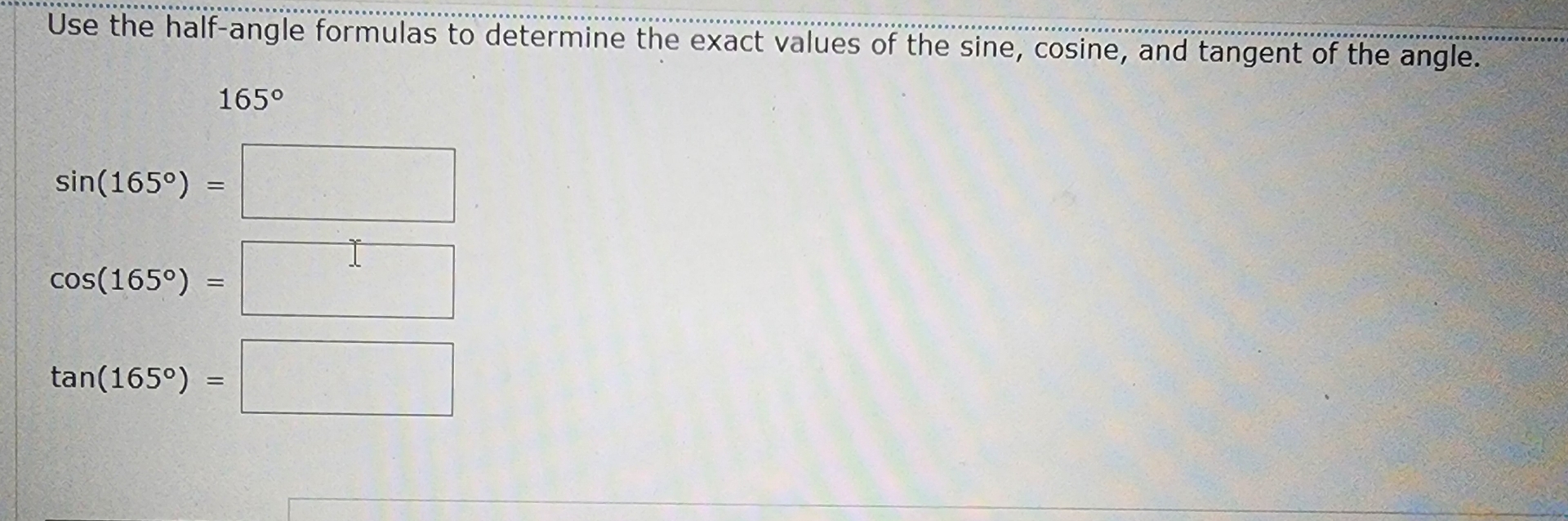 Solved Use the half-angle formulas to determine the exact | Chegg.com