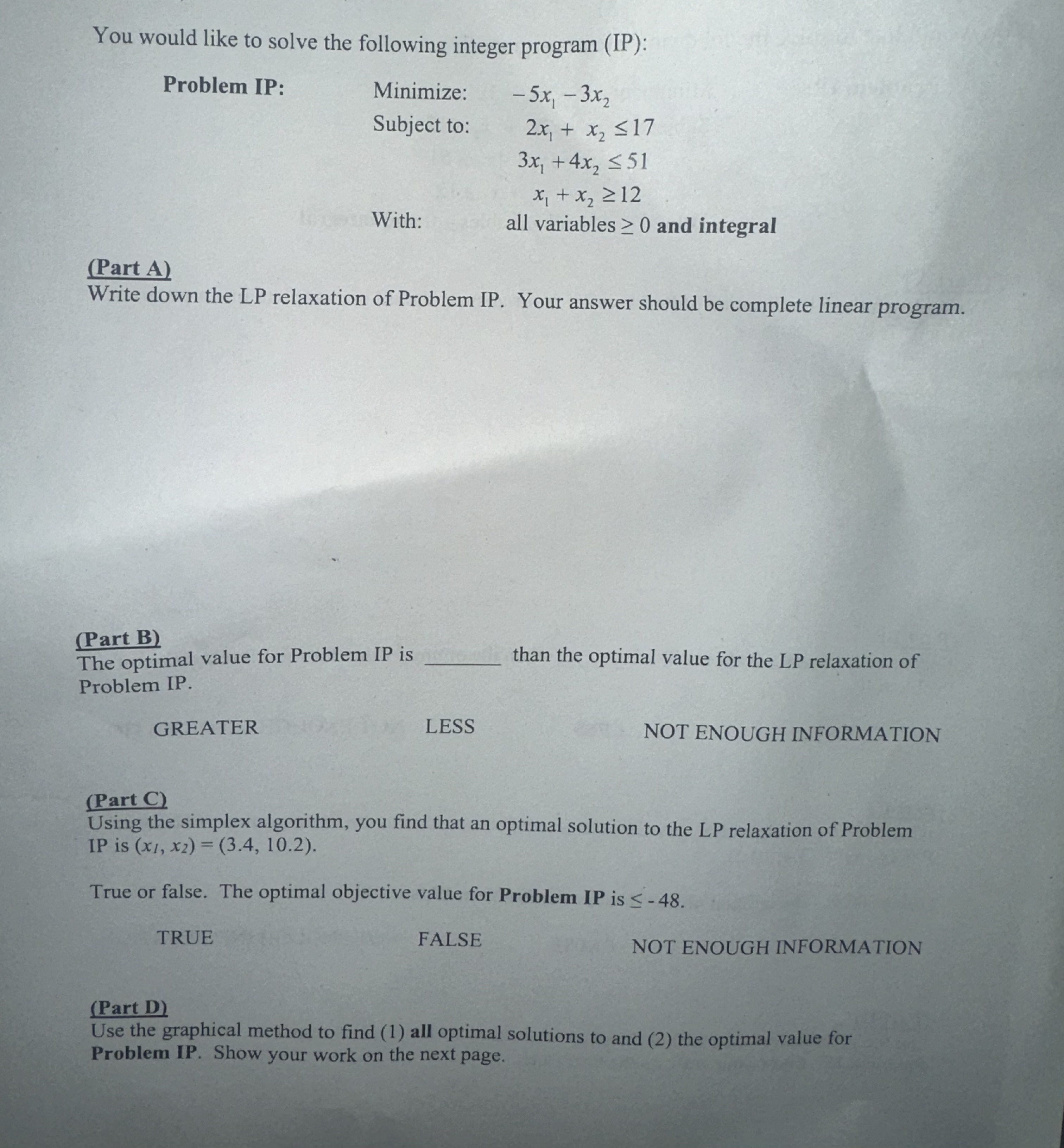 Solved it is ﻿not math it is ﻿industrial engineering | Chegg.com