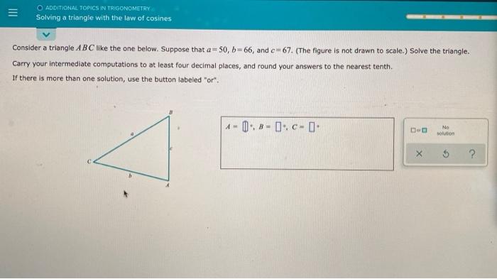 Solved = O ADDITIONAL TOPICS IN TRIGONOMETRY Solving a | Chegg.com