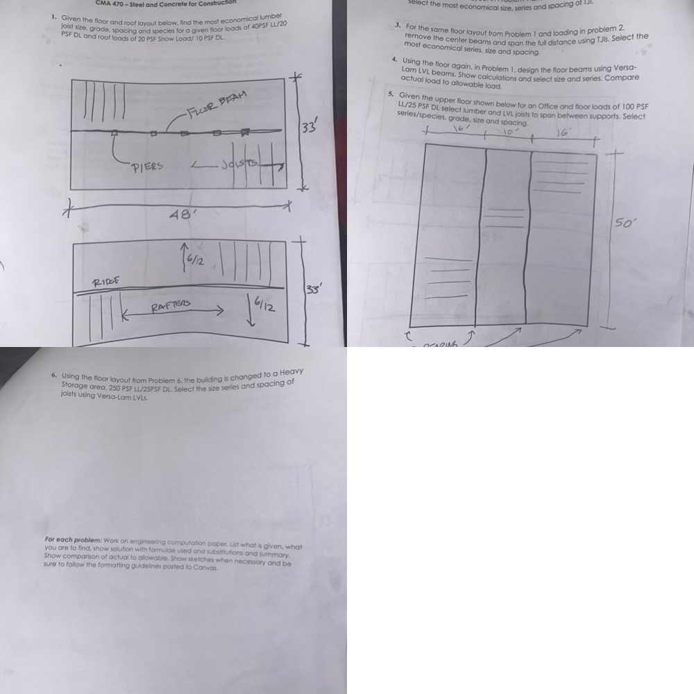 Solved Using the floor layout from Problem 6 , ﻿the building | Chegg.com
