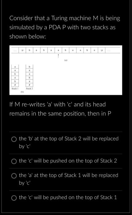Solved Consider that a Turing machine M is being simulated | Chegg.com
