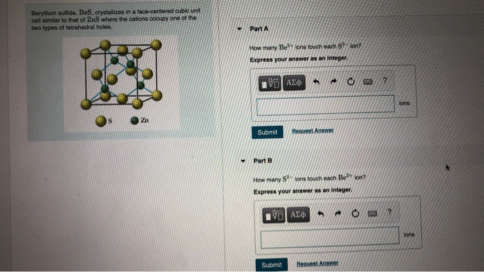 Solved Part A MgO crystallizes in a cubic unit cell with O2 | Chegg.com