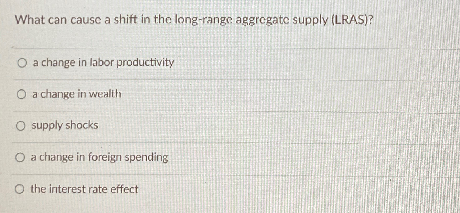 Solved What can cause a shift in the long-range aggregate | Chegg.com