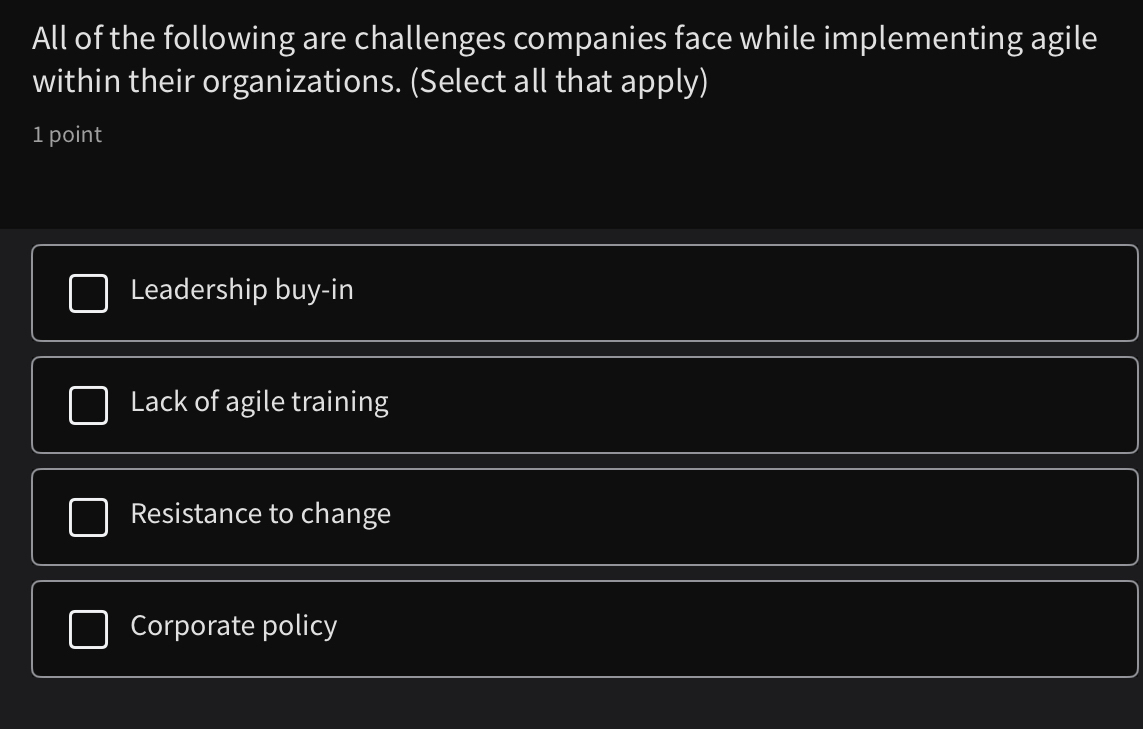 Solved All of the following are challenges companies face | Chegg.com