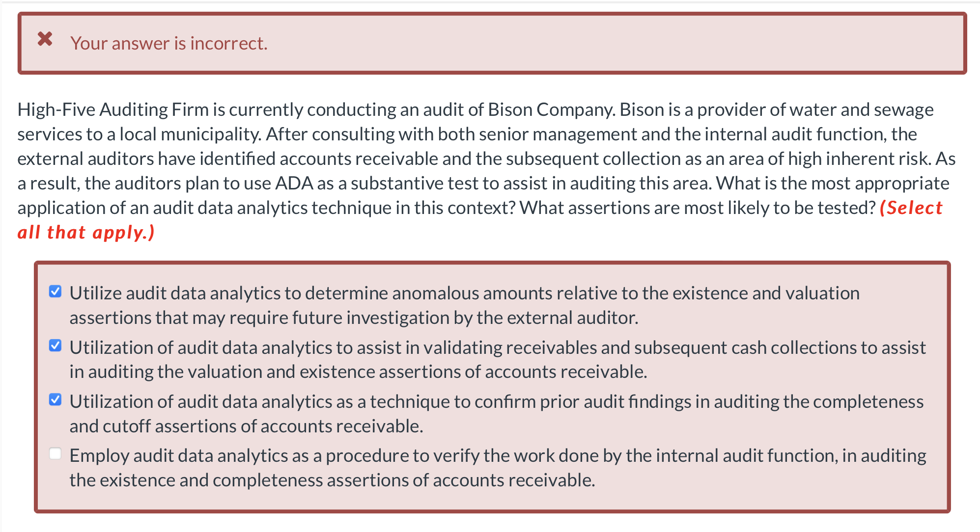 Solved High-Five Auditing Firm is currently conducting an | Chegg.com Solved High-Five Auditing Firm is currently conducting an | Chegg.com