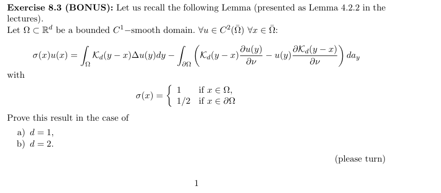 Solved Exercise 83 Bonus Let Us Recall The Following 