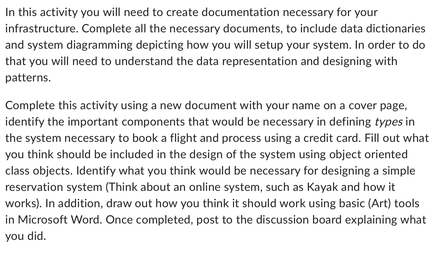 Solved In this activity you will need to create | Chegg.com