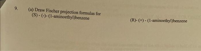 Solved (a) Draw Fischer projection formulas for (S) - | Chegg.com