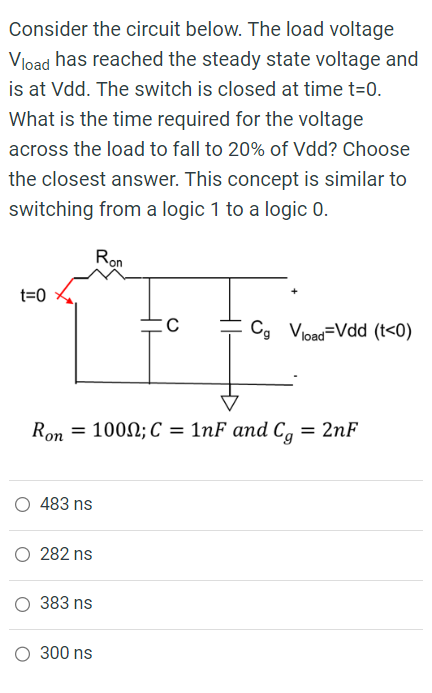 Solved Consider the circuit below. The load voltageVload | Chegg.com