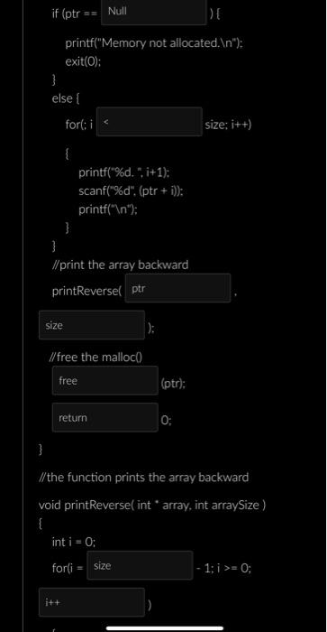 Solved Partial Solution Please try to implement the | Chegg.com