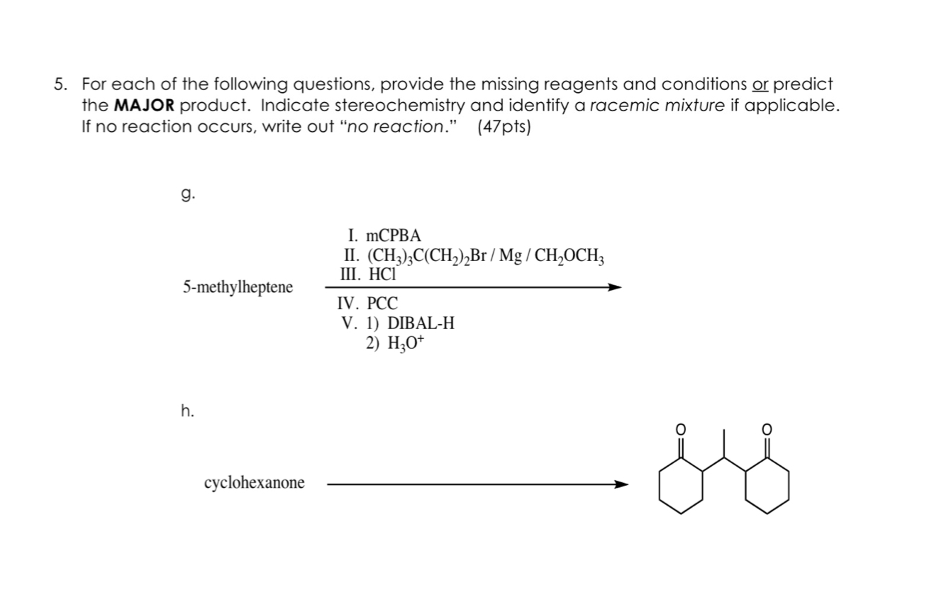 Solved For each of the following questions, provide the | Chegg.com