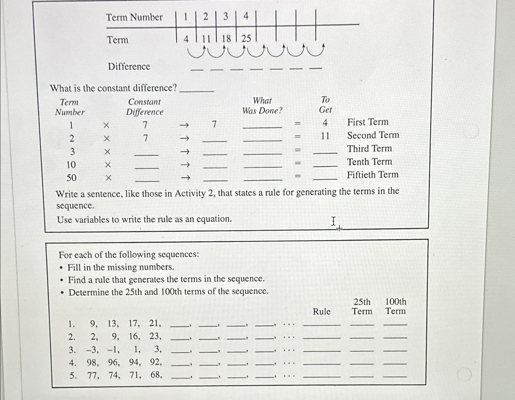 Solved \table[[Term | Chegg.com