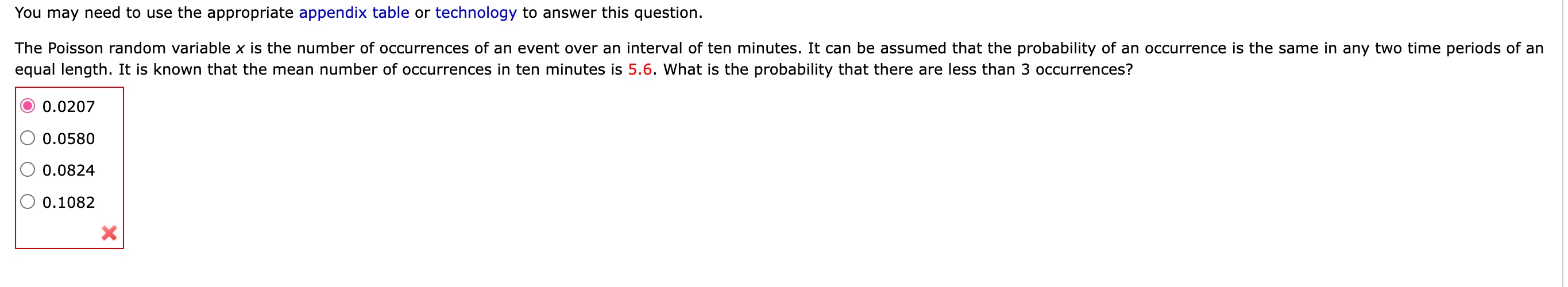 Solved You may need to use the appropriate appendix table or | Chegg.com
